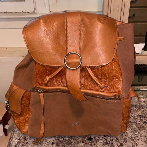 Velzera | Bags | Nwt Brown Velez Leather Backpack | Poshmark